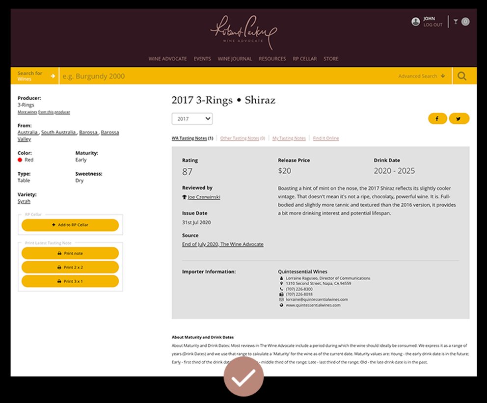 Robert Parker Wine Advocate - Unbiased Wine Reviews